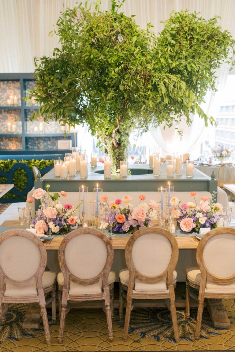 Colorful Wedding by Life in Bloom at The Peninsula - artistrieco.com