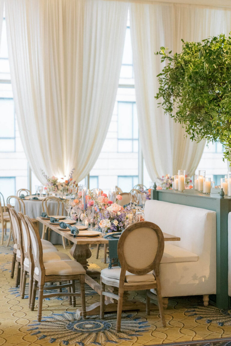 Colorful Wedding by Life in Bloom at The Peninsula - artistrieco.com
